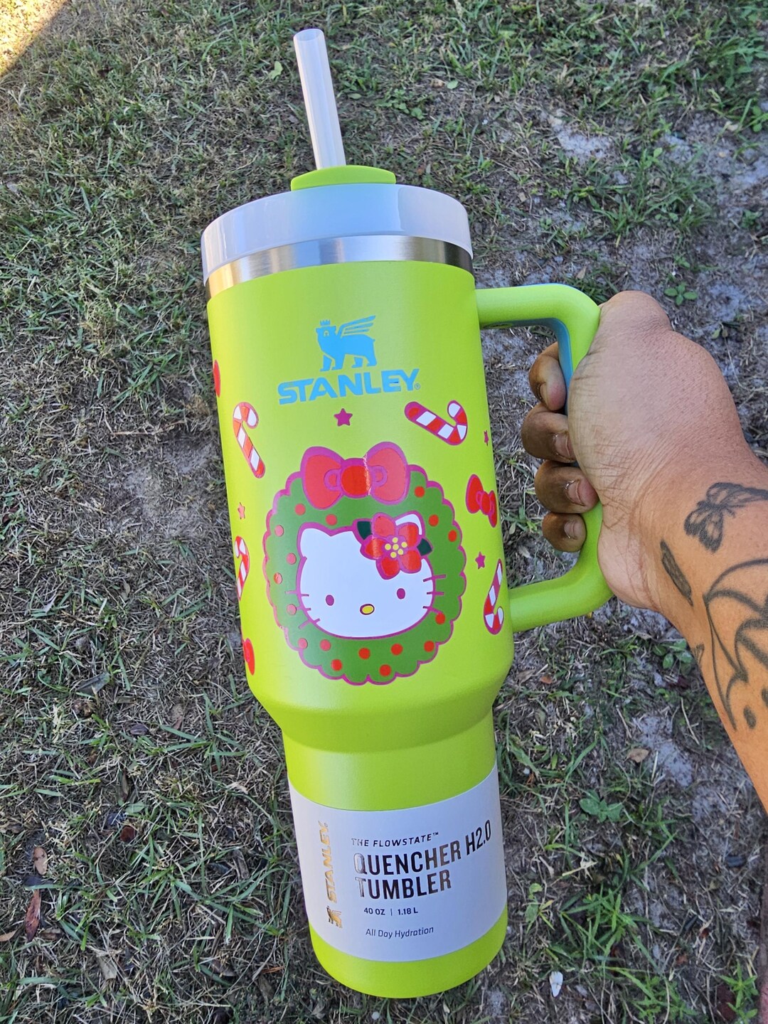 Kitty Stanley Tumbler | Cute Christmas Yeti | Owala | Mint | Chrome ...