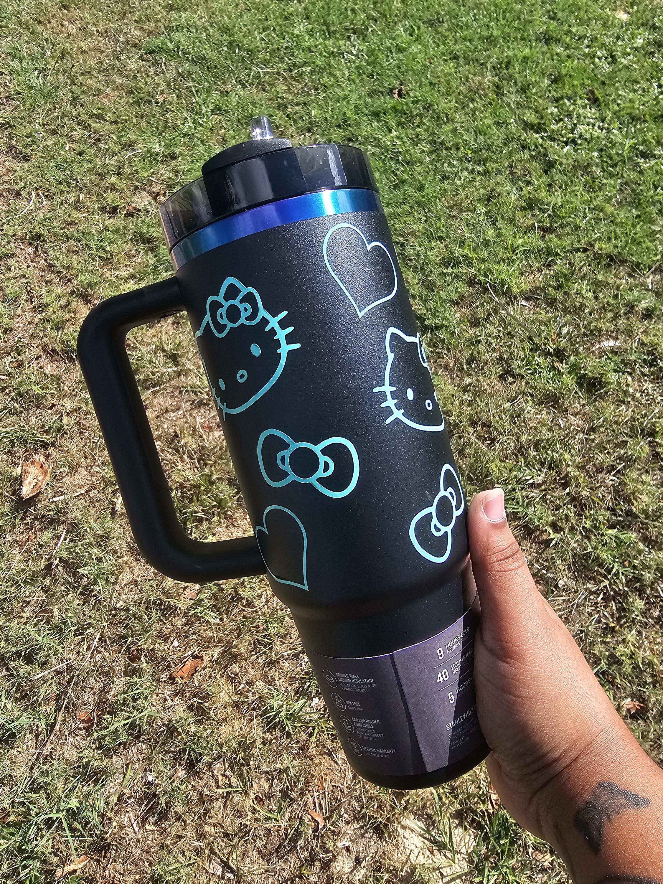 Kitty Stanley Tumbler | Cute Halloween Yeti | Owala | Mint | Chrome ...
