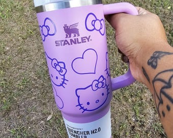 Kitty Stanley Tumbler | Cute Halloween Yeti | Owala | Mint | Chrome ...