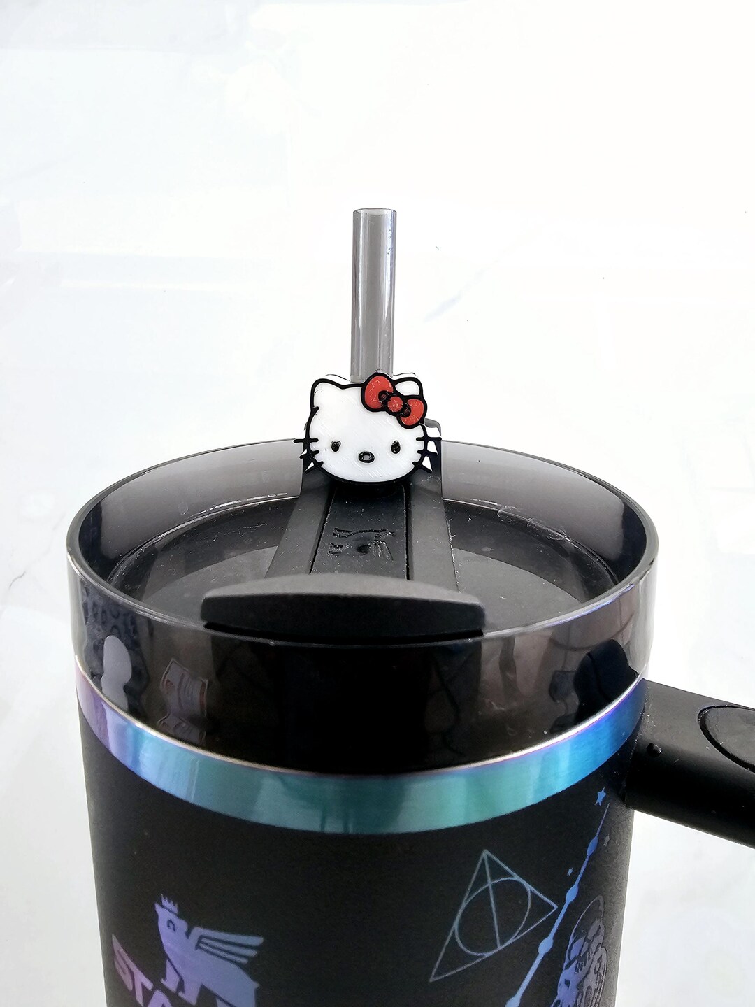 Kitty Stanley Tumbler Straw Topper | Cute Halloween Yeti | Owala ...