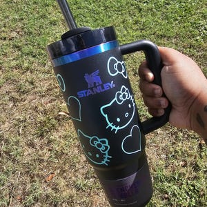 Kitty Stanley Tumbler | Cute Halloween Yeti | Owala | Mint | Chrome ...