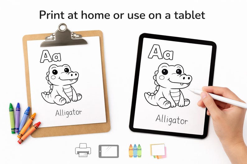 Alphabet Coloring / Colouring Pages for Toddlers | A–Z Printable ...