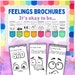 Emotions Brochures and Bulletin Board Kit for School Counselors - Etsy ...