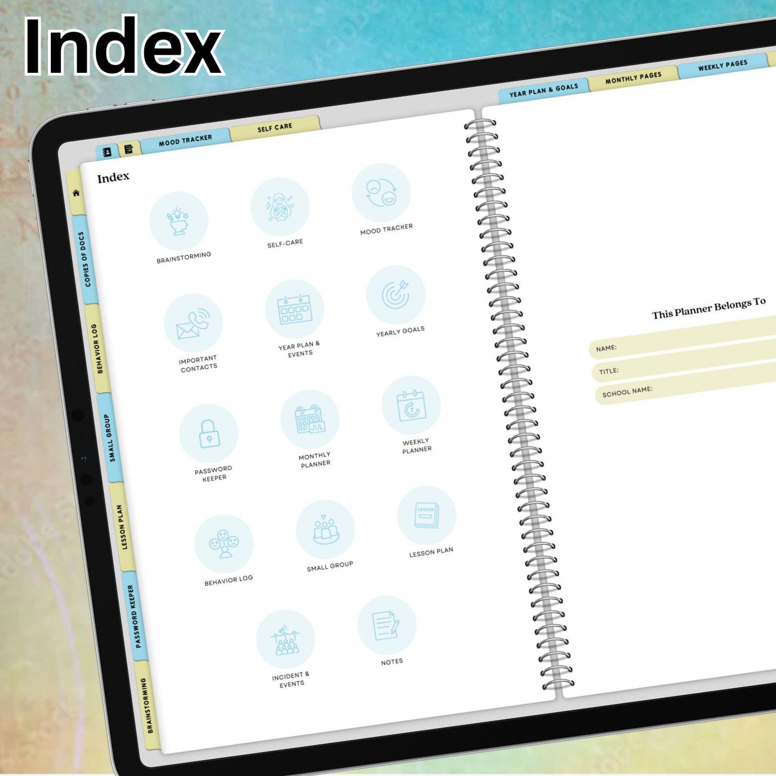 Goodnotes School Counseling Planner Interactive 2025-2026 - Etsy