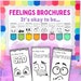K-2 Feelings Doodle Brochures and Bulletin Board Kit - Etsy