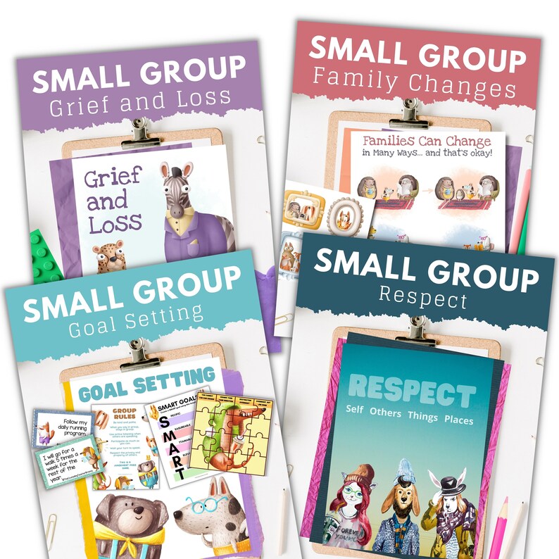 School Counselor Small Group Lessons Bundle - Etsy