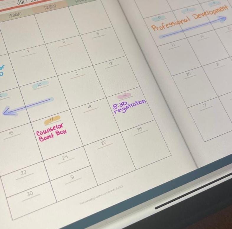 Goodnotes School Counseling Planner Interactive 2025-2026 - Etsy