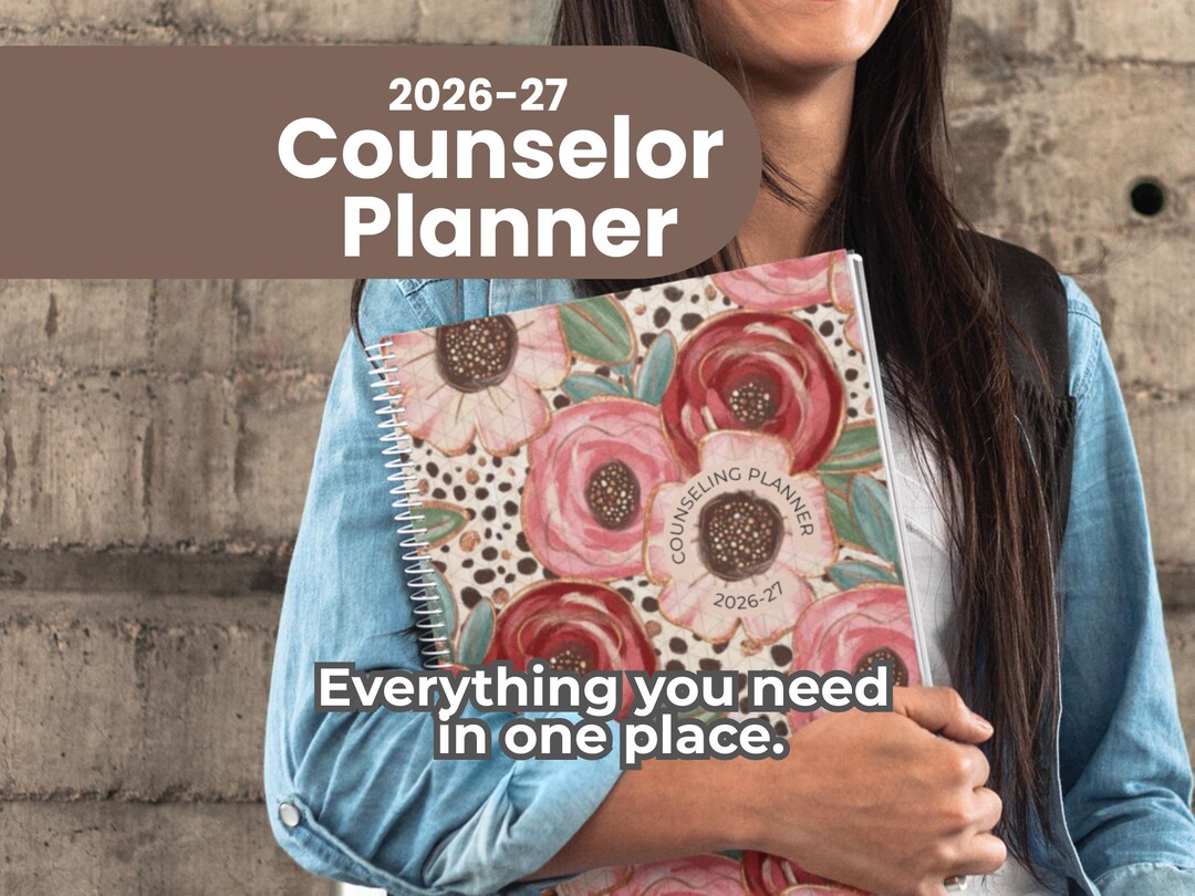 School Counselor Planner 2026–2027 | ASCA Aligned Counseling Planner ...