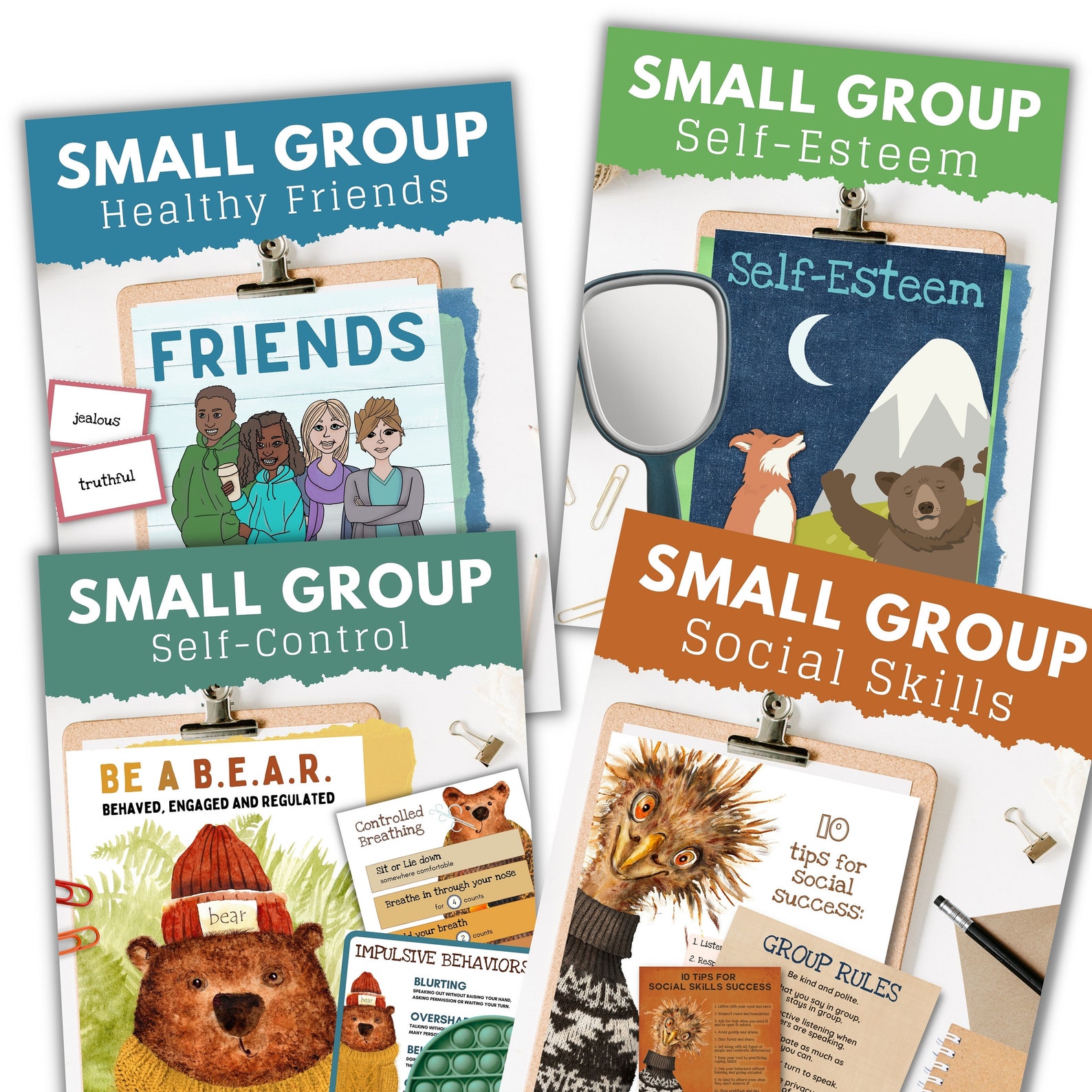 School Counselor Small Group Lessons Bundle - Etsy