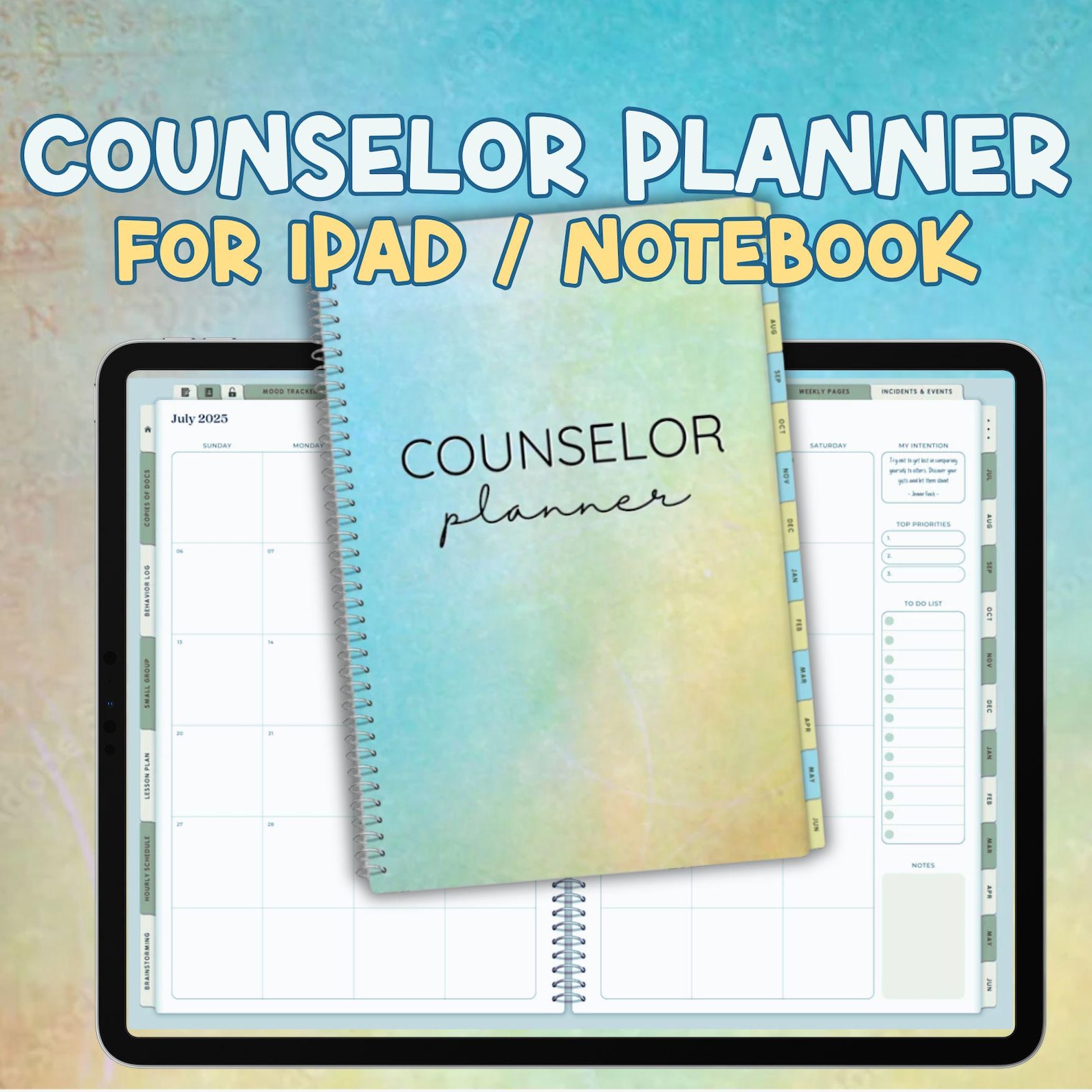 Goodnotes School Counseling Planner Interactive 2025-2026 - Etsy