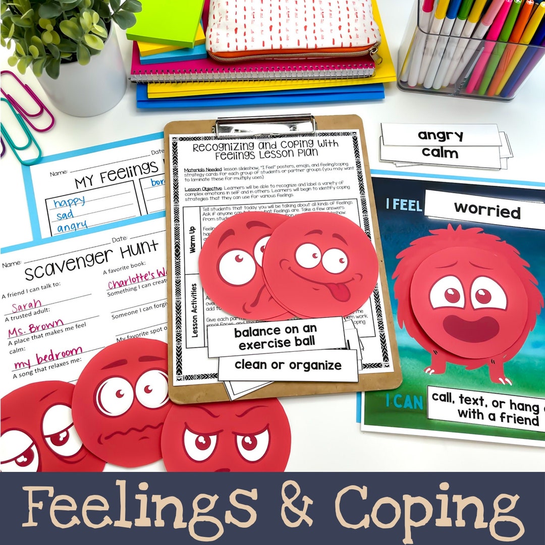 Coping Skills and Feelings - Etsy