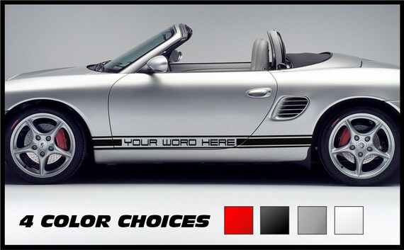 Side Stripe Custom Decal Kit Fits Porsche Boxster Cayman - Etsy