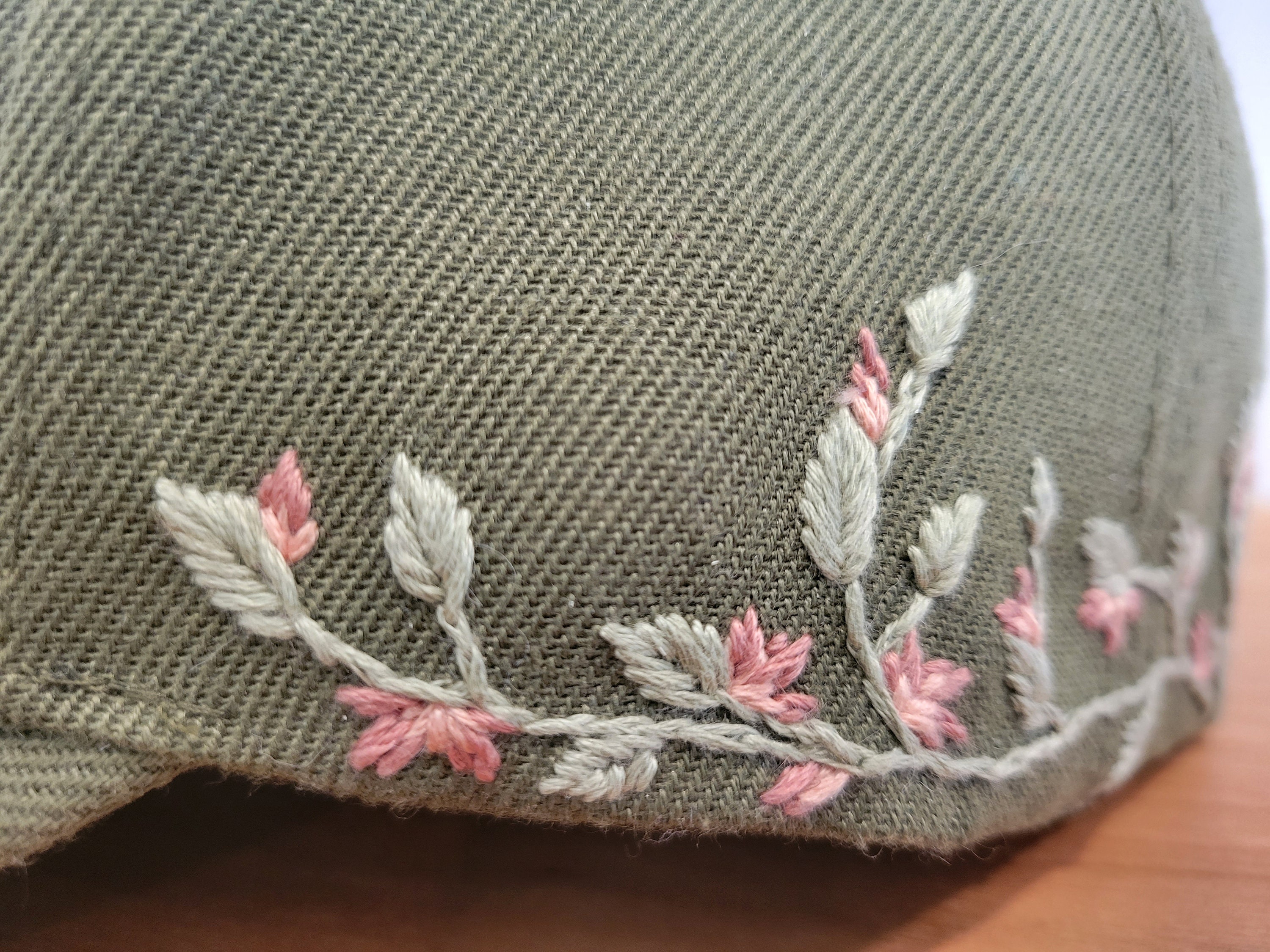 Upcycled Thrifted Hand Embroidered Hat - Etsy