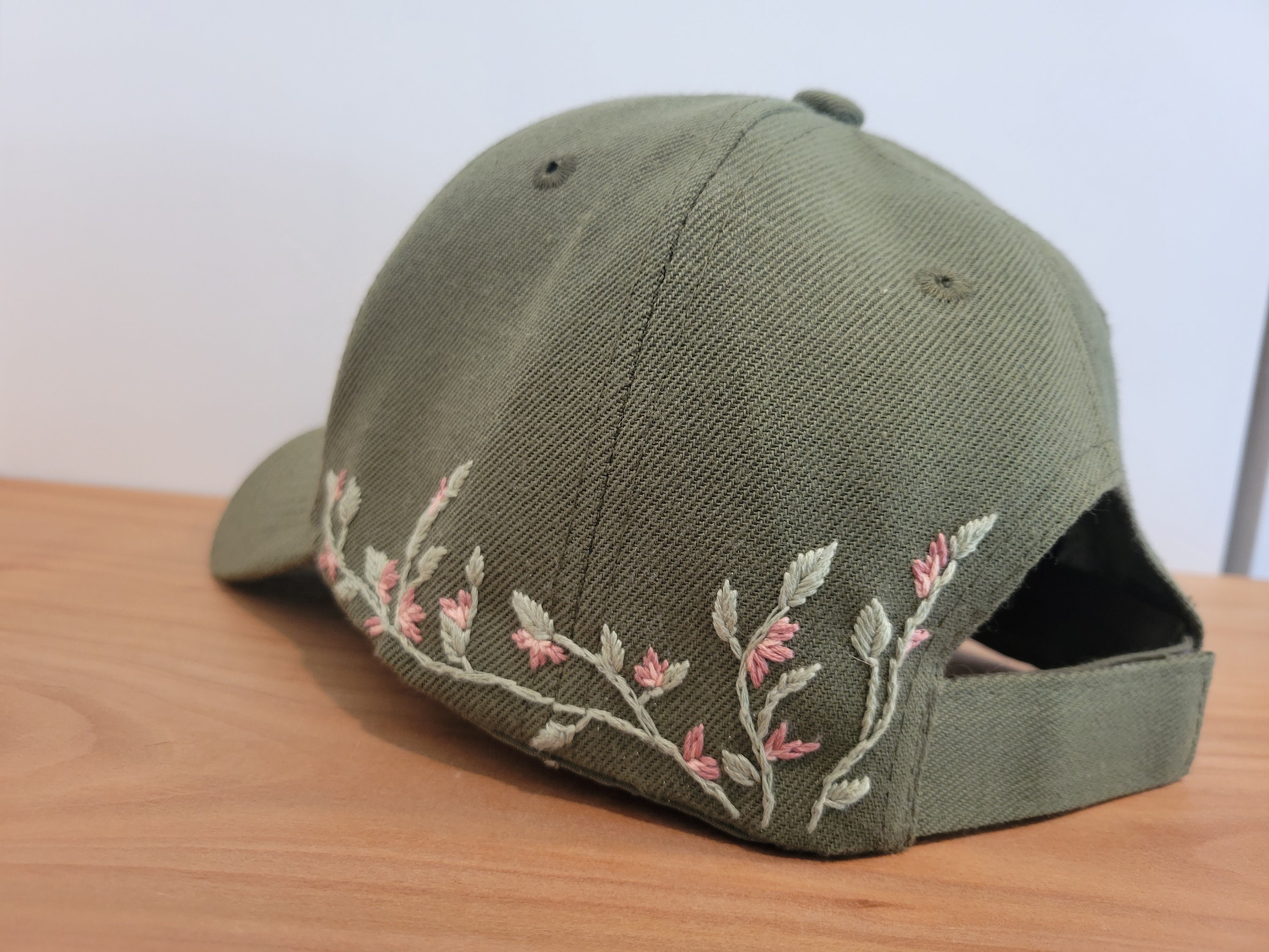 Upcycled Thrifted Hand Embroidered Hat - Etsy