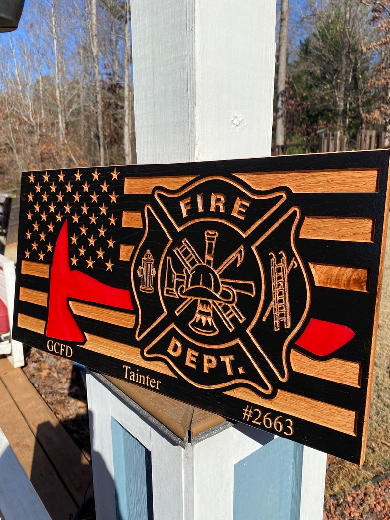 Fire Fighter Flag - Etsy
