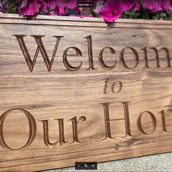 Carved Wood Outdoor Sign - Etsy