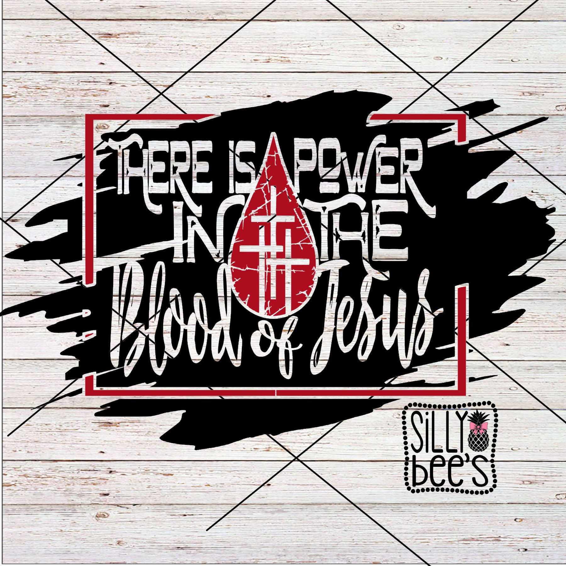 There is Power in the Blood SVG PNG - Etsy