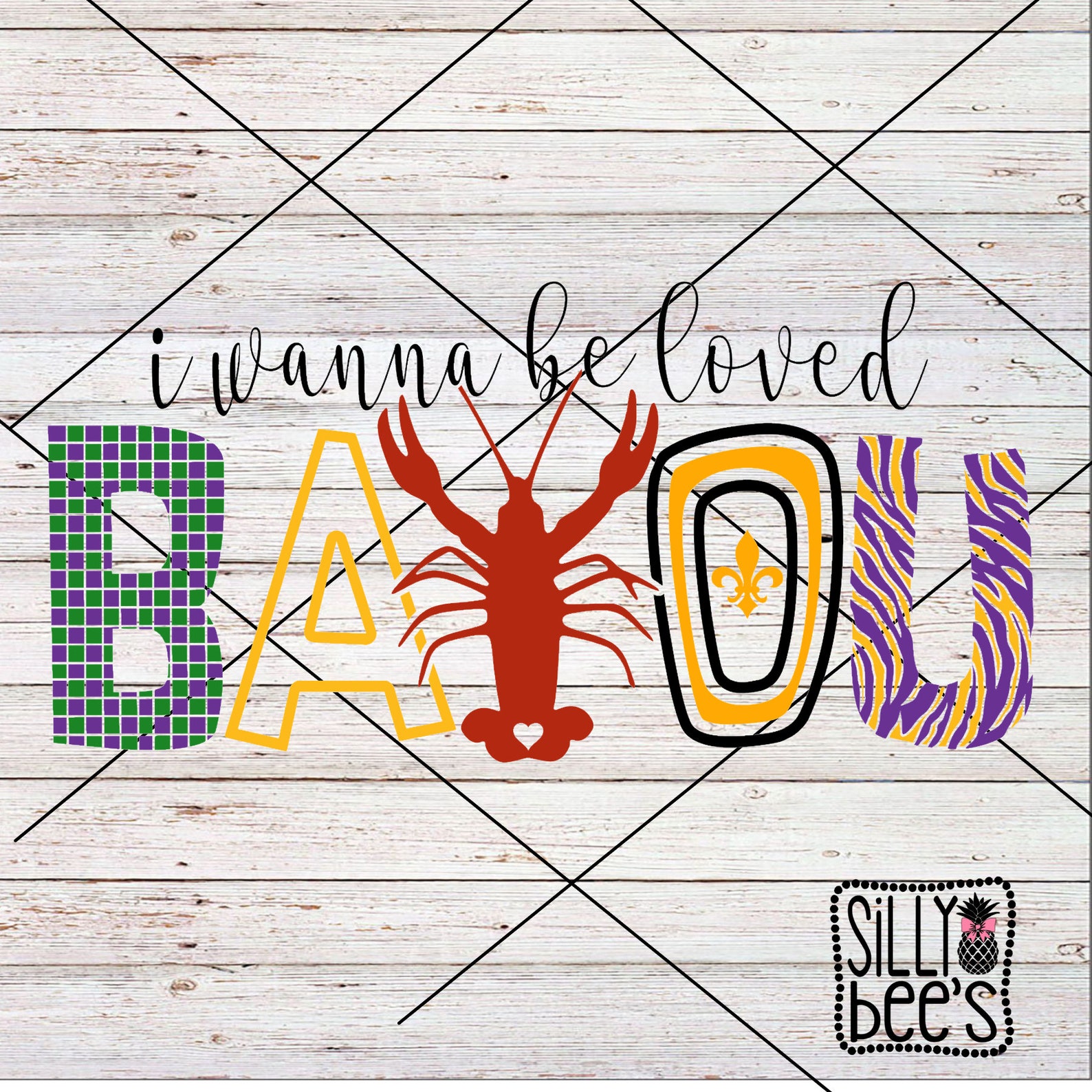 I Wanna Be Loved BAYOU SVG PNG - Etsy