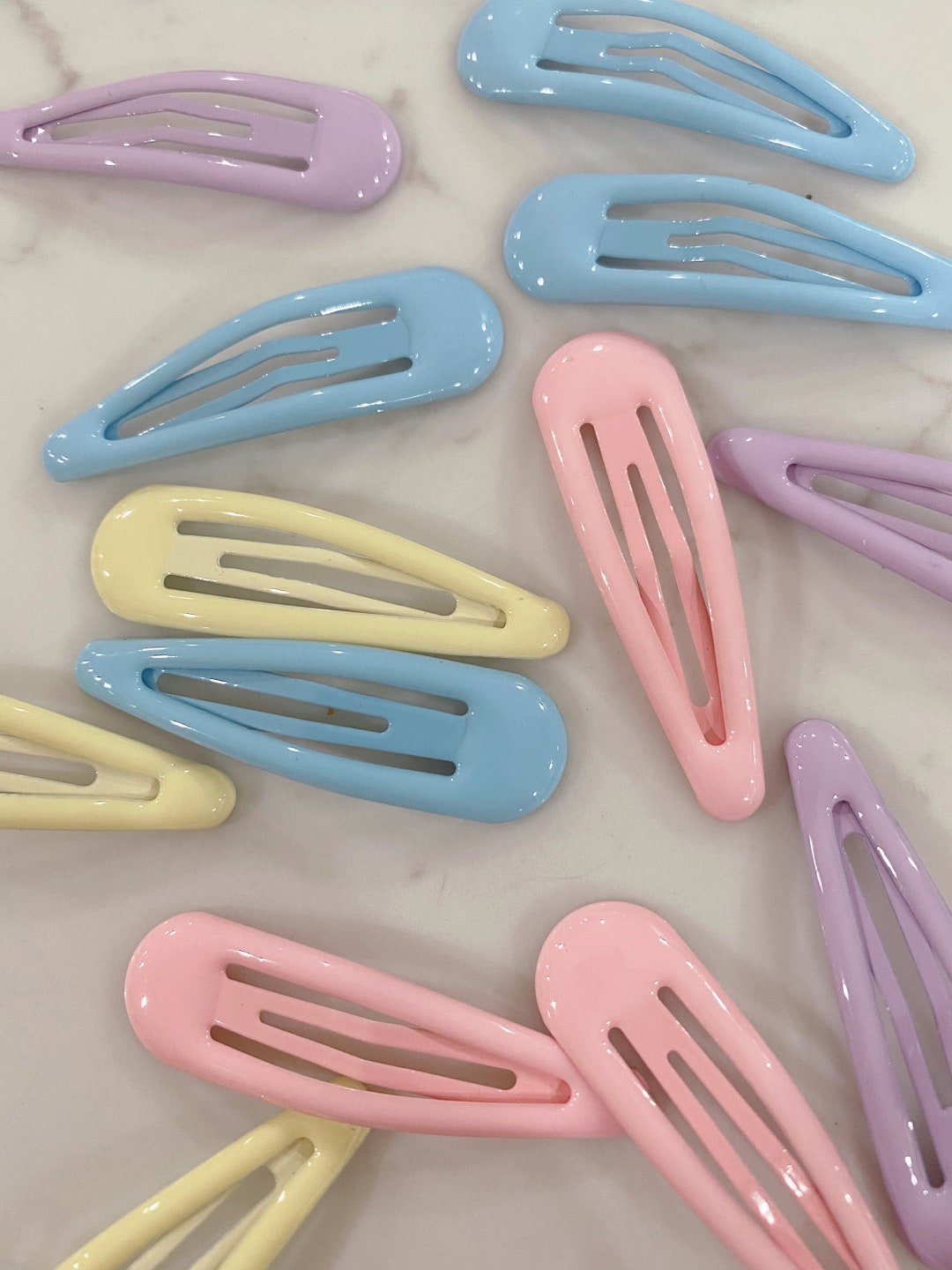 4 Pc Hair Pin, Toddler Girls Snap Clip, Epoxy Hair Pin, Hair Clip Metal ...