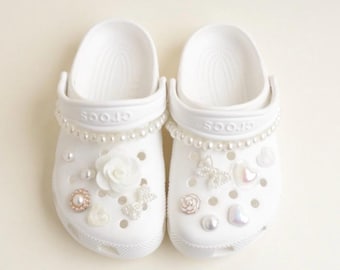 13 Pieces of Unique Jibbitzs, Bow Jibbitz, Flower Jibbitz, Crocs Charms ...