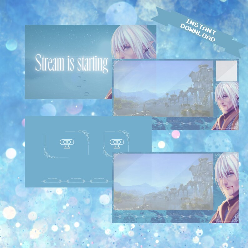 Twitch Overlay Package - Final Fantasy Twitch Overlay - Haurchefant ...