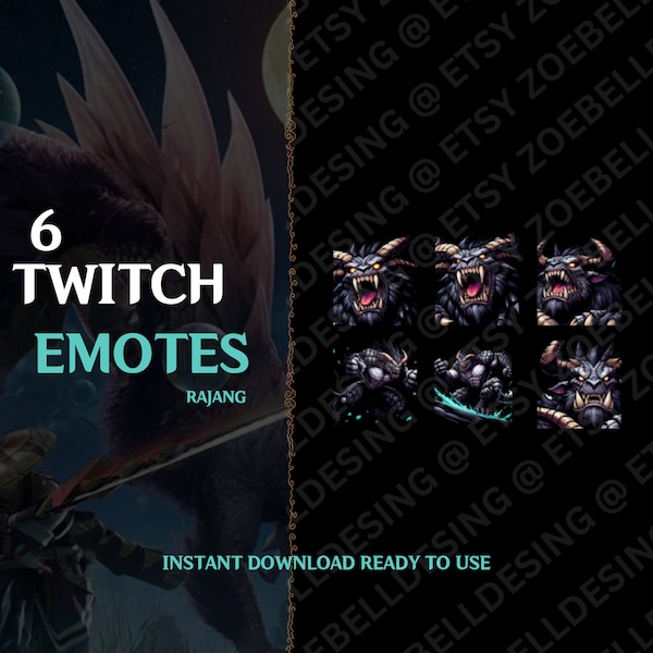 Monster Hunter Emotes - Etsy