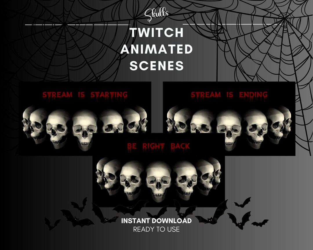 Animated Scenes for Stream | Halloween Scenes for Twitch | Stinger ...