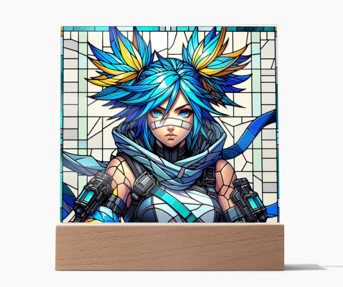 Valorant Neon Inspired Stained Glass-style RGB LED Lamp Electrify Your ...