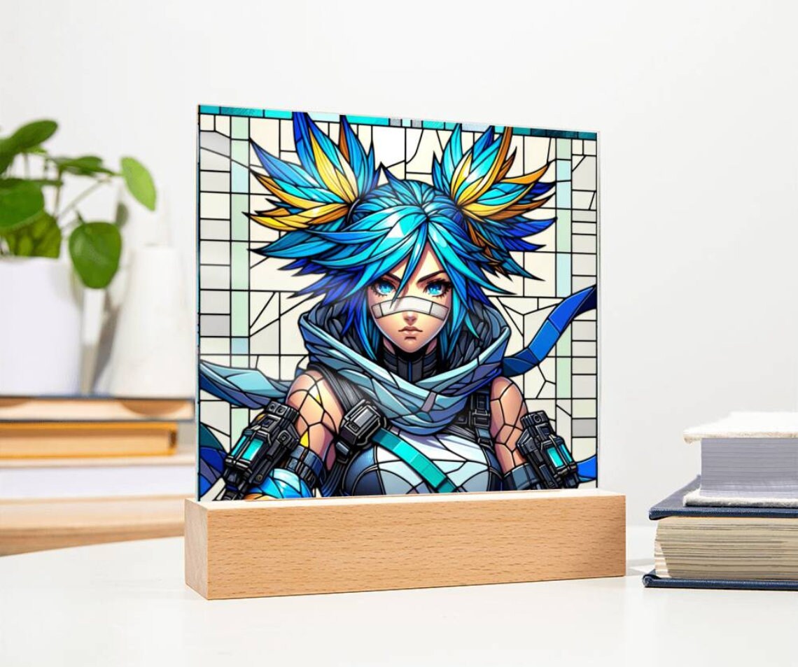 Valorant Neon Inspired Stained Glass-style RGB LED Lamp Electrify Your ...