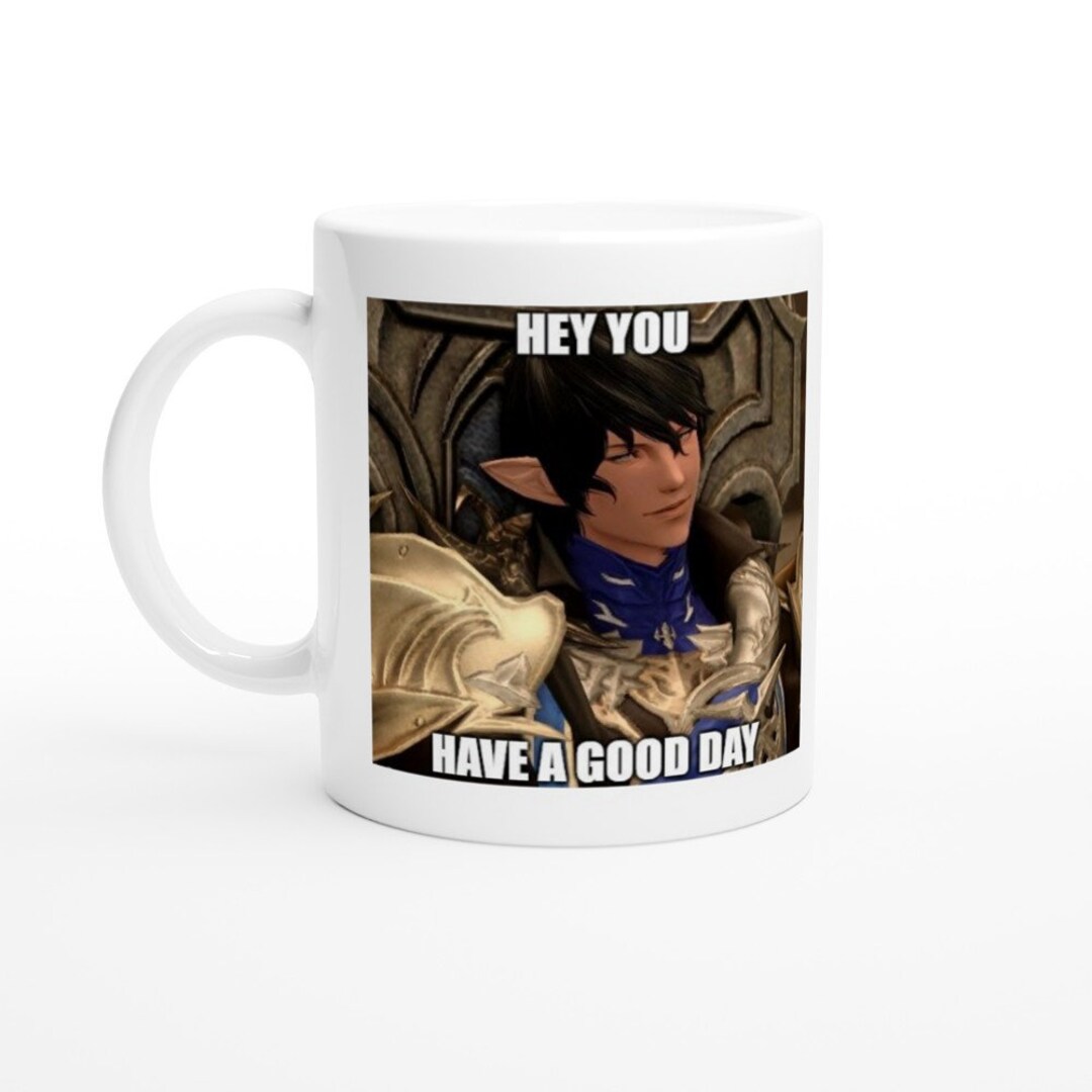 Final Fantasy XIV Ceramic Mug Good Day Edition Perfect Gift for Gamers ...
