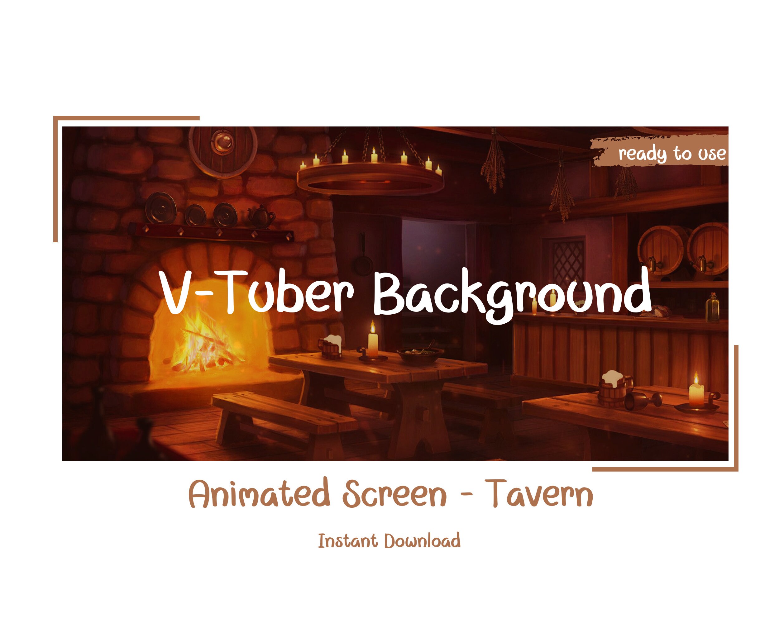 Tavern | Visual Novel V-tuber Background | Animated Background | Stream ...