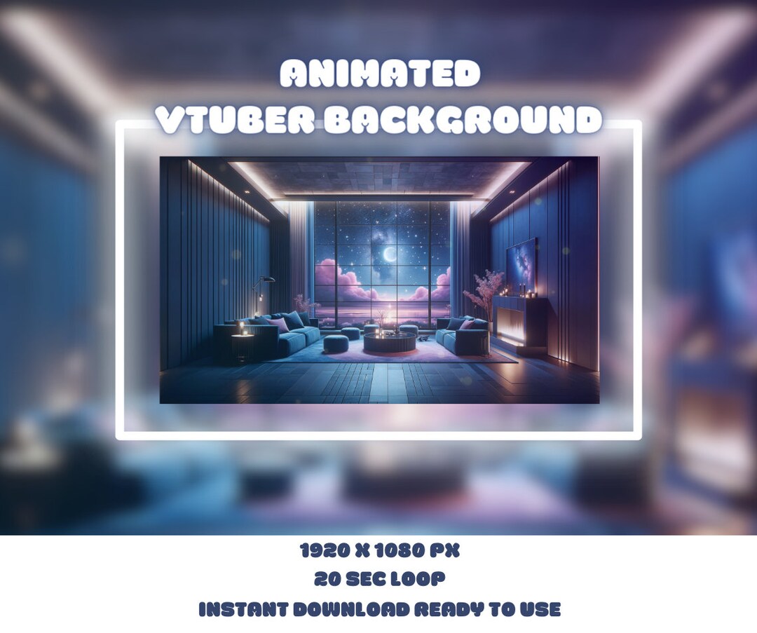 Visual Novel V-tuber Background | Animated Background | Stream Overlay ...