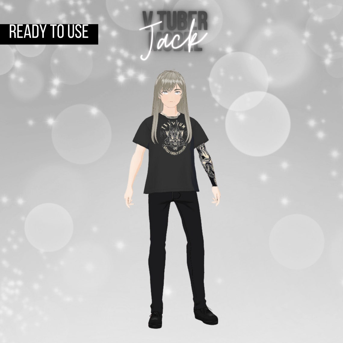 Jack Vtuber Model Male Vtube Avatar Vtube Character 3D - Etsy