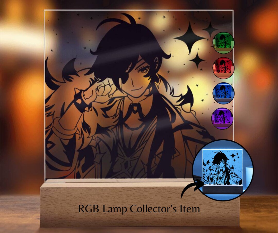 Kaeya of Genshin Impact LED Lamp: Illuminate Your Adventure Genshin ...