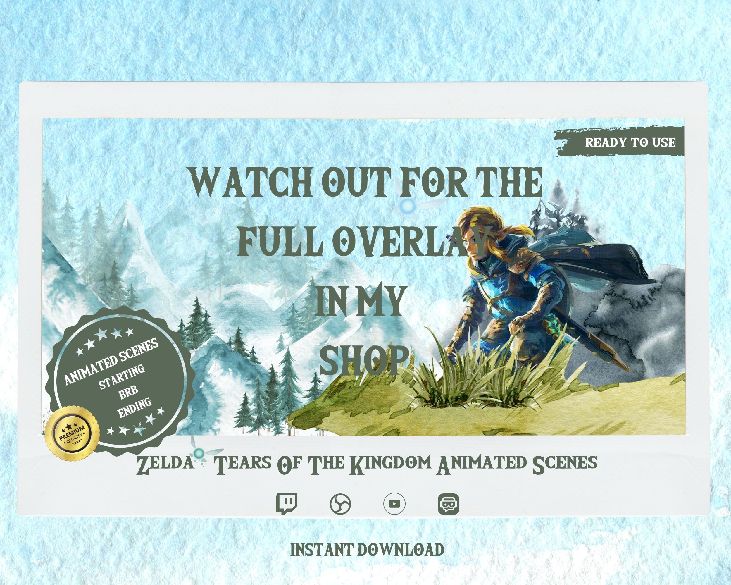 Twitch Overlay Animated Scenes Stream is Starting, Be Right Back ...