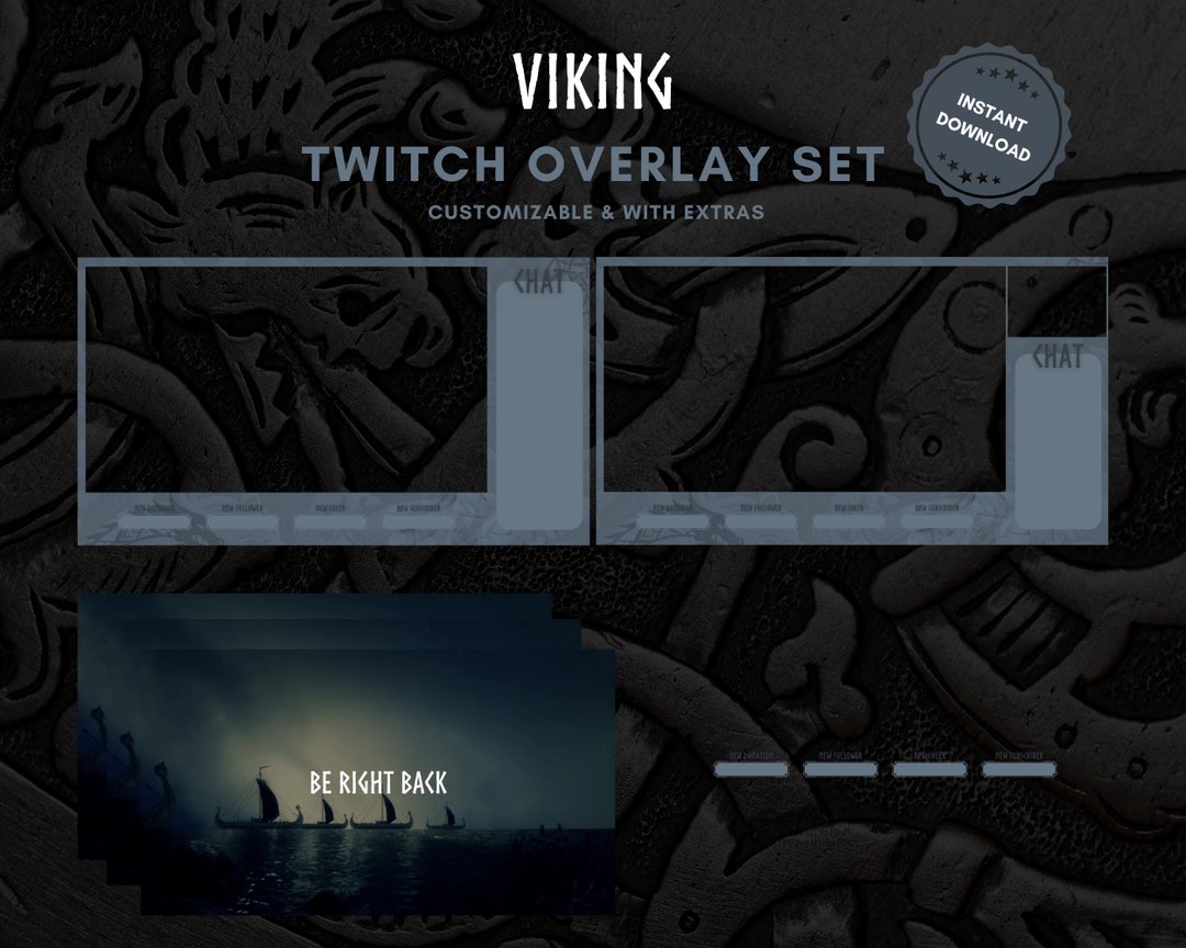 Viking Overlay | Complete Stream Package for Twitch, Youtube & Others ...
