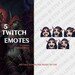 Sylvanas Windrunner Emote Pack 5 World of Warcraft Inspired Twitch and ...