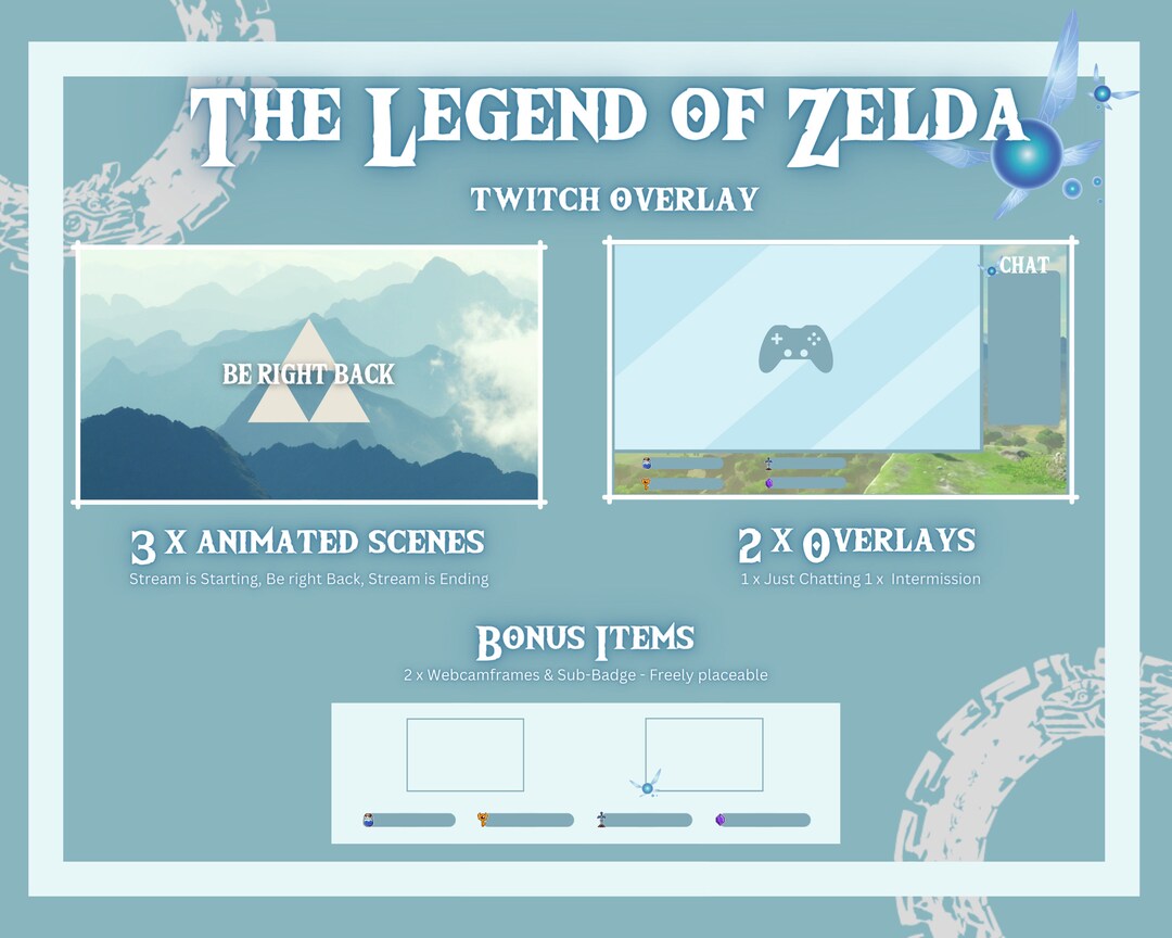 Twitch Overlay Stream Pack Animated Scenes, Stream Overlays and ...