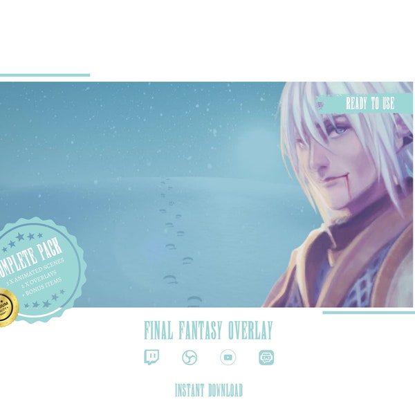 Final Fantasy Twitch Overlay - Etsy