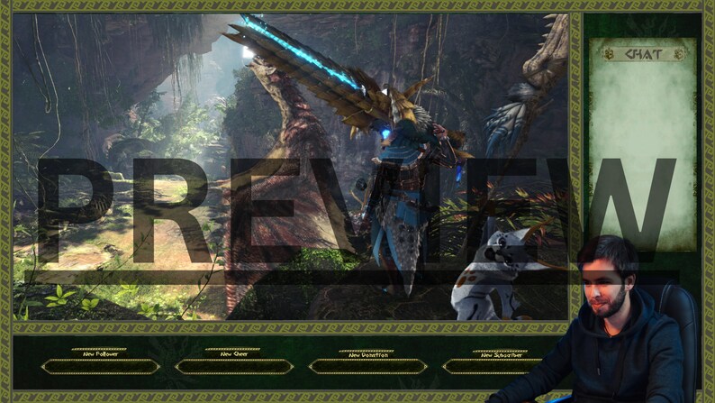Monster Hunter Twitch Overlay / Stream Pack Rise Sunbreak Monster ...