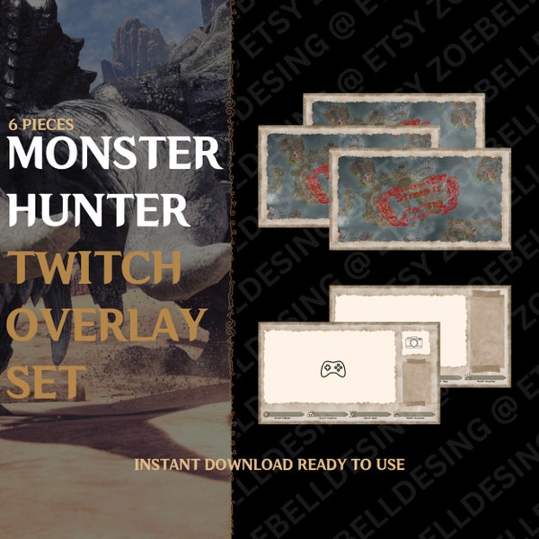 Monster Hunter Rise Stream Overlays - Etsy