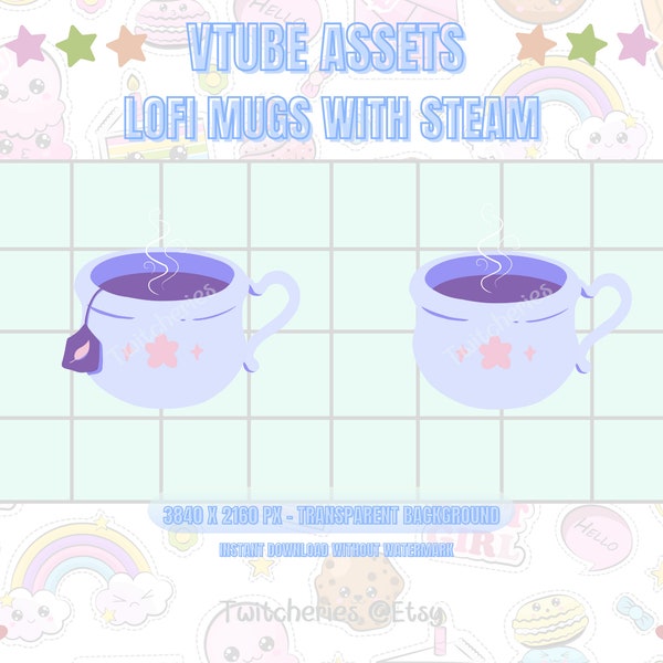 Coffee Vtuber Asset - Etsy