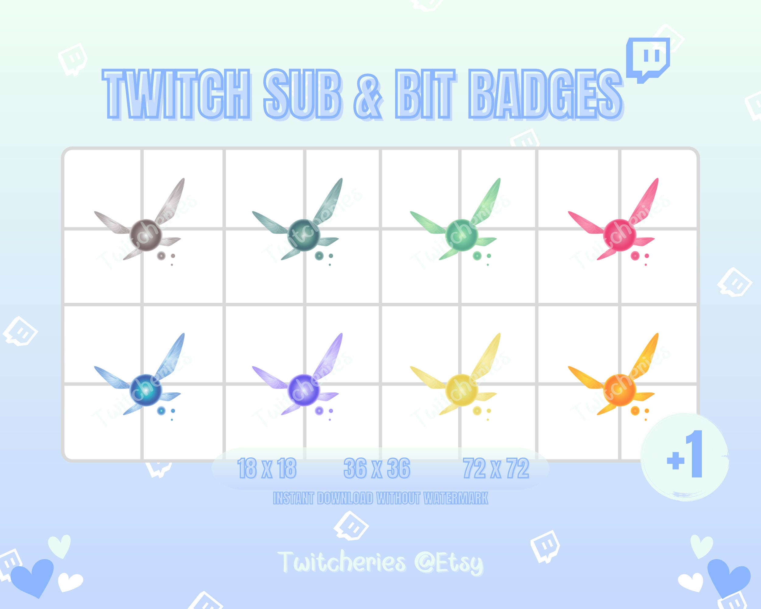 Twitch Sub Badges | Twitch Bit Badges | Cheer Twitch | the Legend of ...