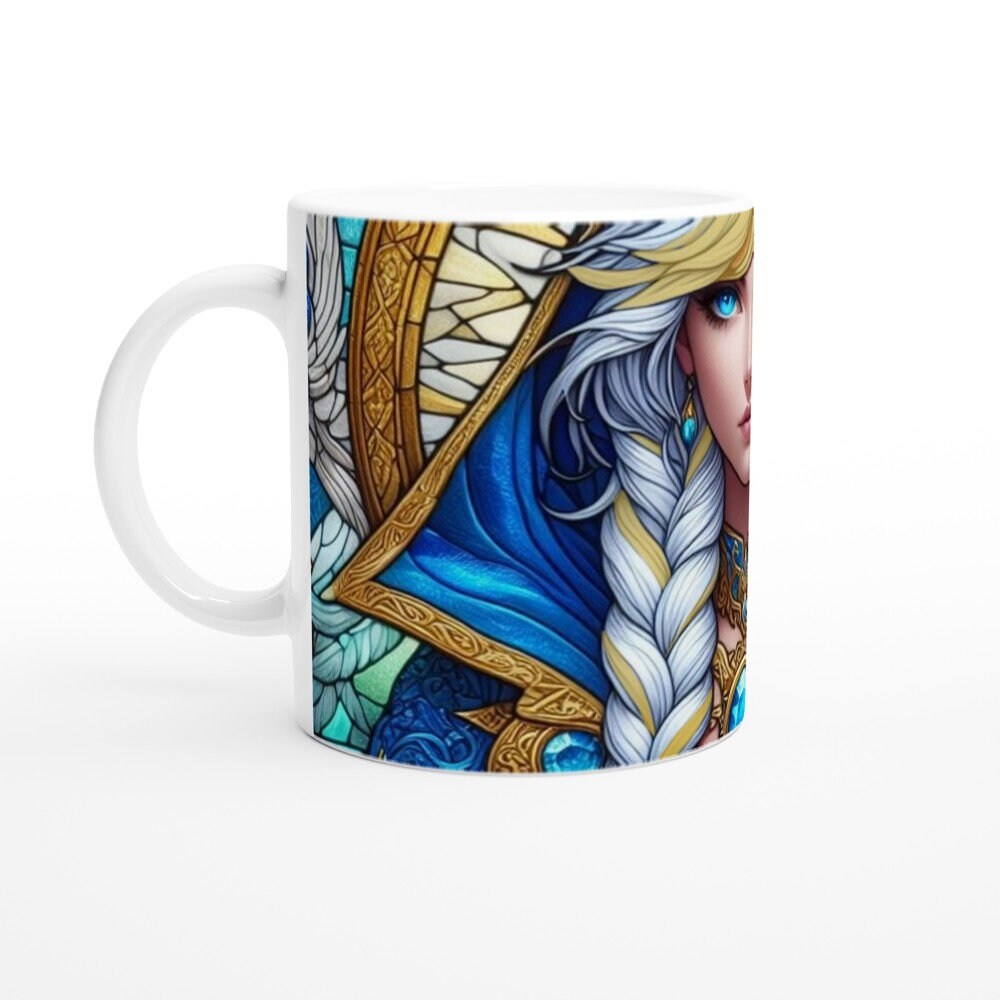 Jaina Proudmoore Wow Stained Glass Art Mug 11oz Tribute to Magic ...