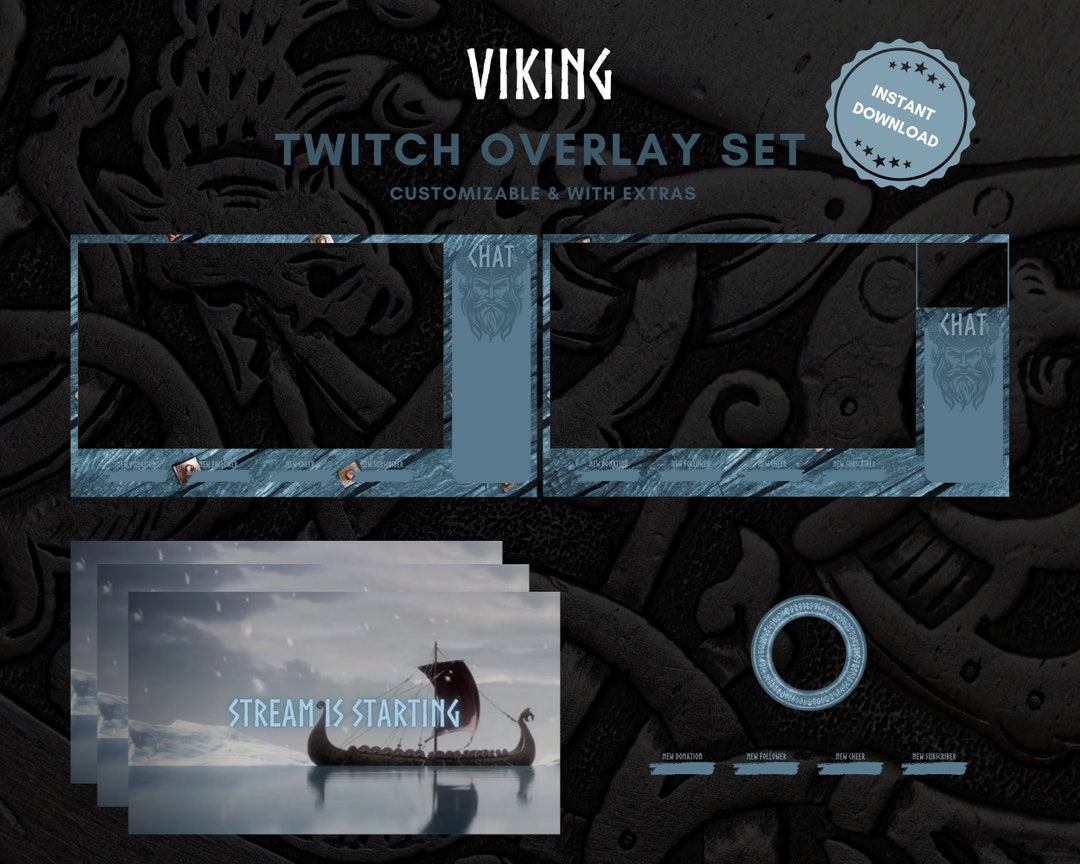 Viking Overlay | Complete Stream Package for Twitch, Youtube & Others ...