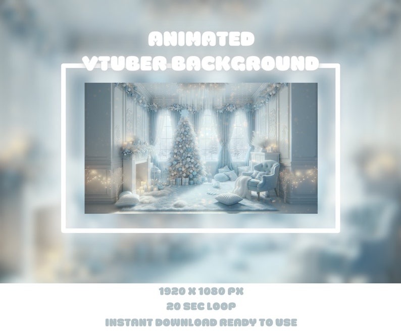 Visual Novel V-tuber Background Animated Background Stream Overlay ...