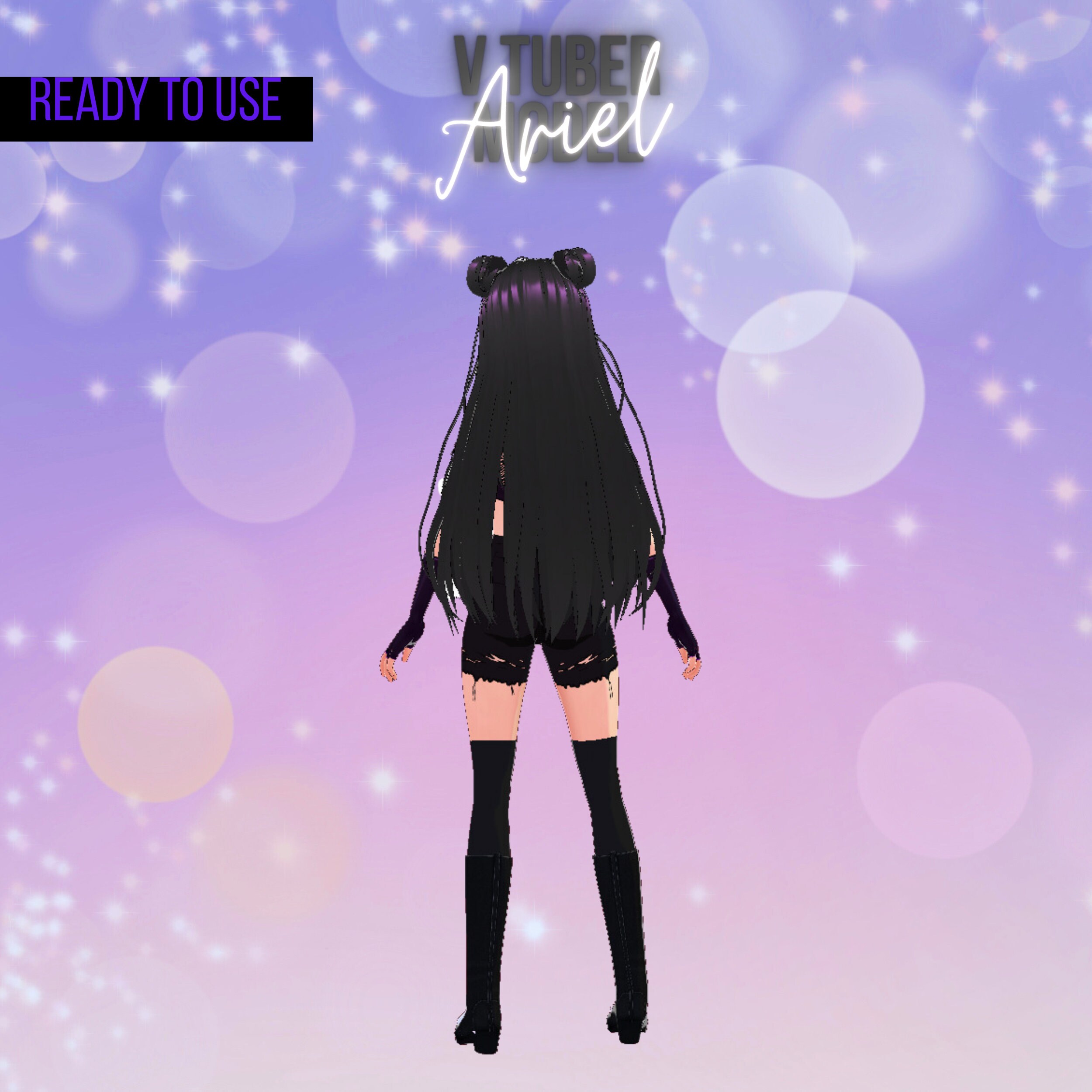 Ariel Vtuber Model Vtube Avatar Vtube Character 3D Vtube Model Grunge ...