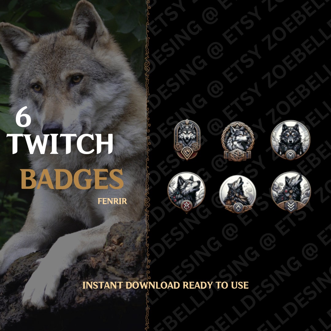 Twitch Sub & Bit Badges - Nine Twitch Stream Badges - Silver White ...