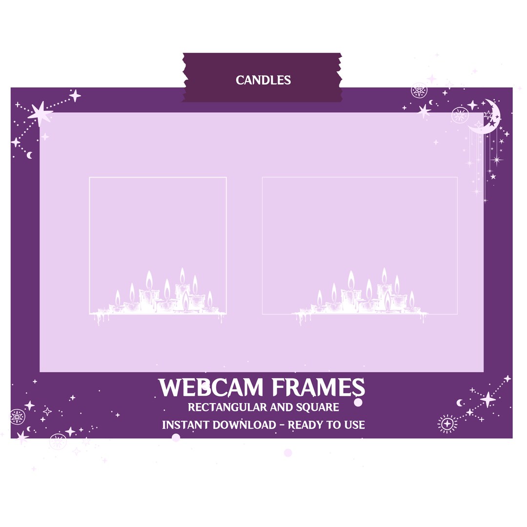 Webcam Border Aesthetic Facecam Twitch Graphics Stream - Etsy