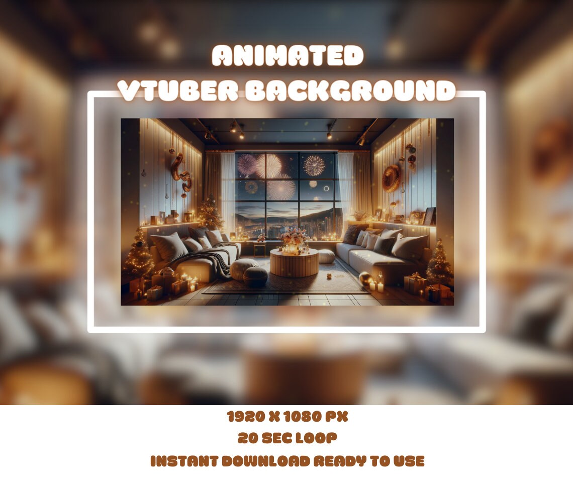 Visual Novel V-tuber Background | Animated Background | Stream Overlay ...